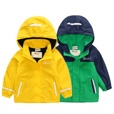 China Kids rain jacket baby fleece jacket kids Hooded Outdoor PU Waterproof rain jacket for sale