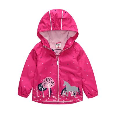 China OEM Customization baby Boys and girls woven rain jacket children clothes custom rain jacket for sale