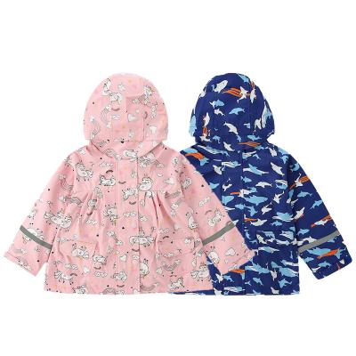 Cina Gli animali incappucciati dell'arcobaleno del fumetto dell'impermeabile dell'unità di elaborazione dei bambini di personalizzazione dell'OEM hanno stampato l'indumenti impermeabili di Autumn Outdoor in vendita