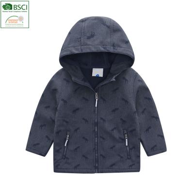 Cina La personalizzazione dell'OEM scherza i giubba corta molli dei ragazzi con impermeabile riflettente ed incappucciati antivento outwear il rivestimento del vello per i bambini in vendita