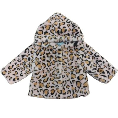 Cina Tuta sportiva falsa della pelliccia delle ragazze di personalizzazione dell'OEM della collezione invernale del modello alla moda del leopardo per le neonate in vendita