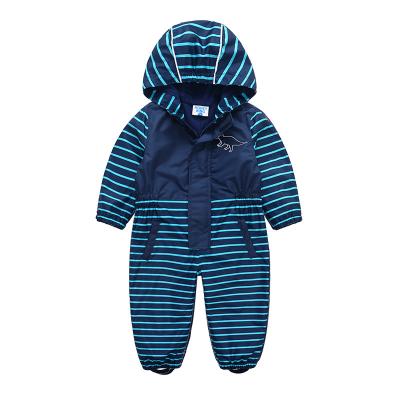 China OEM Custom children's coverall PU raincoat boys' windproof waterproof jumpsuit kids rain overall pants for sale