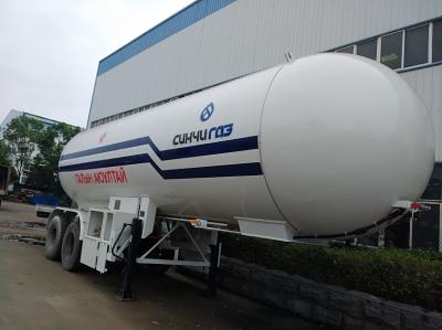 Chine Transportez l'axe 45cbm 18mt du camion de livraison de Lpg de route 2 18 tonnes semi de remorque à vendre