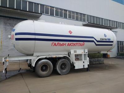 Chine Transportez l'axe 45cbm 18mt du camion de livraison de Lpg de route 2 18 tonnes semi de remorque à vendre