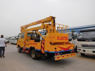 중국 ISUZU는 줄 공중 적재용 트럭 130hp를 유압 플랫폼 트럭 16 미터 두배로 합니다 판매용