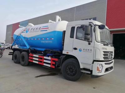 Dongfeng 6X4 18cbm 하수구 진공 흡입 트럭 도시/공장 청소를 위한 18 톤
