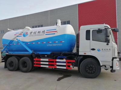Chine Camion d'aspiration de vide d'égout de Dongfeng 6X4 18cbm 18 tonnes pour le nettoyage de ville/usine à vendre