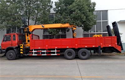 중국 Dongfeng 6X4 트럭은 붐 기중기를 끼워넣는 망원경 기중기 12 톤 XCMG를 거치했습니다 판매용