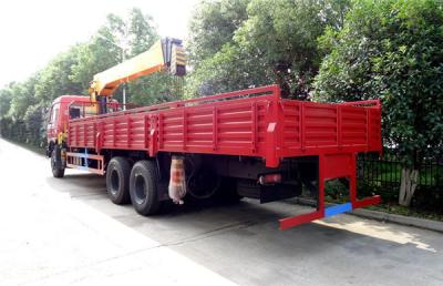중국 Dongfeng 6X4 트럭은 붐 기중기를 끼워넣는 망원경 기중기 12 톤 XCMG를 거치했습니다 판매용