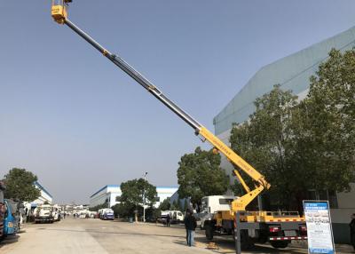 중국 똑바른 팔 Manlift 망원경 유형 물통 붐 공중 적재용 트럭 18m 20m 22m 판매용