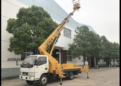 중국 똑바른 팔 Manlift 망원경 유형 물통 붐 공중 적재용 트럭 18m 20m 22m 판매용