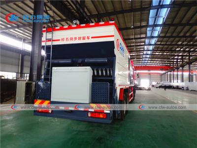 중국 호워 8X4 371HP 8000 리터 아스팔트 탱크 12CBM 자갈 버킷 판매용