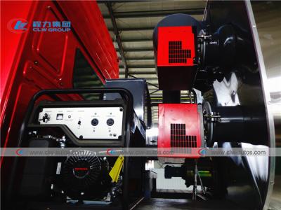 중국 호워 8X4 371HP 8000 리터 아스팔트 탱크 12CBM 자갈 버킷 판매용