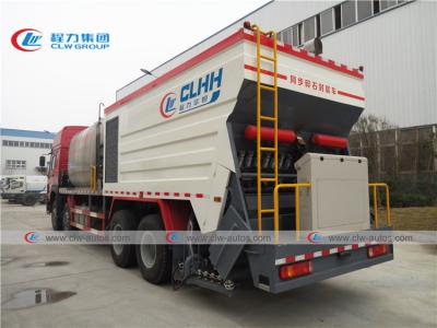 중국 호워 8X4 371HP 8000 리터 아스팔트 탱크 12CBM 자갈 버킷 판매용