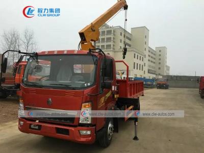 중국 Q235 탄소강 CLW 호워 트럭은 신축식 기중기를 탑재했습니다 판매용