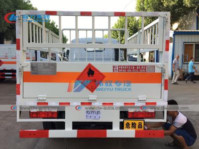 중국 1가지 톤 리프팅 플랫폼과 5대 톤 동풍 LPG 가스 용기 배달 트럭 판매용