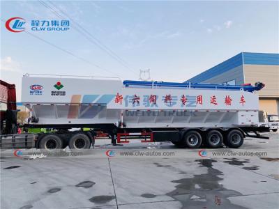 China 380V Electric Discharge System 20 Ton 25 Ton 30 Ton Bulk Feed Trailer for sale