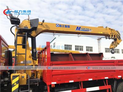 중국 동풍 190HP 자동차식 XCMG 8 톤 곧은 팔 기중기 판매용
