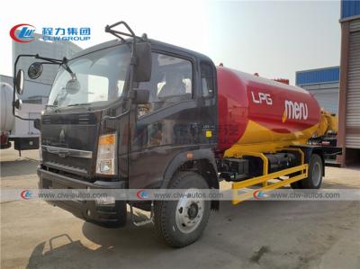Κίνα Φορτηγό βυτιοφόρων αερίου LPG Howo 160HP 10cbm Sinotruk προς πώληση