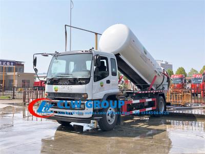 Κίνα Κενό φορτηγό αναρρόφησης λυμάτων ανοξείδωτου ISUZU FTR 10000L προς πώληση