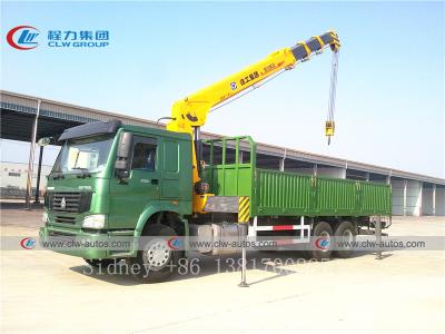 중국 14t 곧은 텔레스코픽 암 크레인과 HOWO 6X4 336HP 과적 트럭 판매용