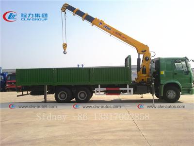중국 14t 곧은 텔레스코픽 암 크레인과 HOWO 6X4 336HP 과적 트럭 판매용