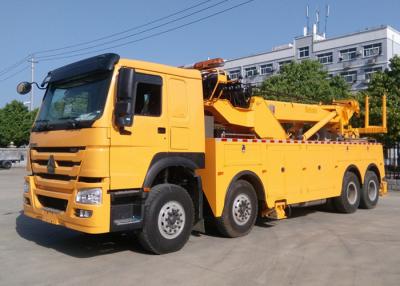 중국 시노트루크 HOWO 8X4 371HP 50T 360 각도 회전 복구 견인차 판매용