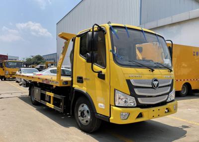 중국 FOTON AUMARK 4x2 5T 유압 플랫폼 평판 견인 트럭 판매용