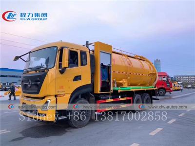 중국 Dongfeng Kinland 6x4 15000 리터 진공 고압 청소 트럭 판매용