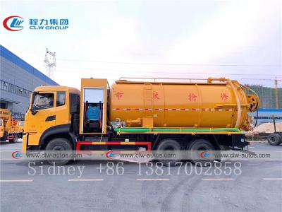 중국 Dongfeng Kinland 6x4 15000 리터 진공 고압 청소 트럭 판매용