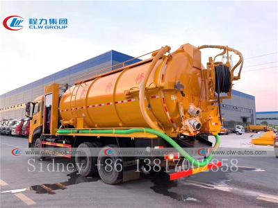 중국 Dongfeng Kinland 6x4 15000 리터 진공 고압 청소 트럭 판매용