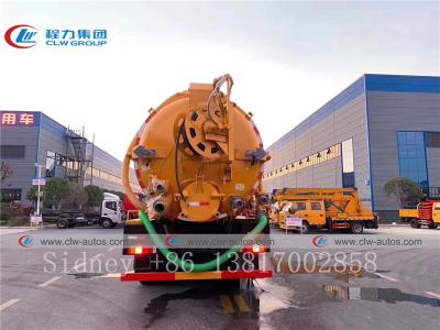 중국 Dongfeng Kinland 6x4 15000 리터 진공 고압 청소 트럭 판매용