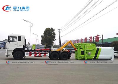 중국 Euro 3 Dongfeng 10 Wheeler 20T 쓰레기 수거차 롤오프 판매용