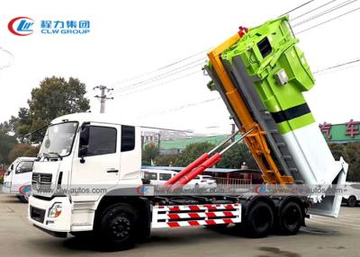 중국 Euro 3 Dongfeng 10 Wheeler 20T 쓰레기 수거차 롤오프 판매용