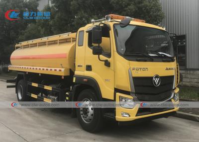 중국 FOTON AUMAN 4x2 Yuchai 엔진 RHD 10000L 오일 운송 트럭 판매용