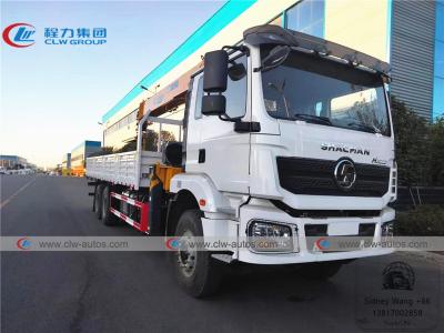 중국 Shacman H3000 6x4 12T 트럭 탑재 텔레스코픽 크레인 판매용