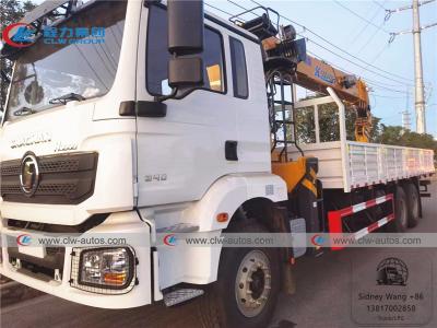 중국 Shacman H3000 6x4 12T 트럭 탑재 텔레스코픽 크레인 판매용