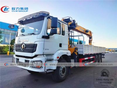 중국 Shacman H3000 6x4 12T 트럭 탑재 텔레스코픽 크레인 판매용