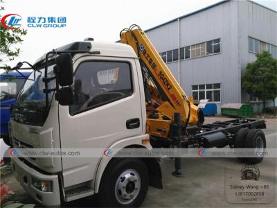 중국 Dongfeng Duolicar 4T 5T 접는 팔 유압 붐 트럭 기중기 판매용