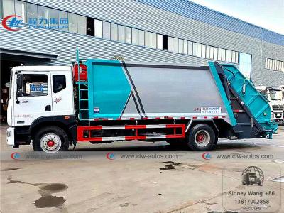 중국 Dongfeng Duolicar D9 16 - 18cbm 압축 쓰레기 수거차 판매용