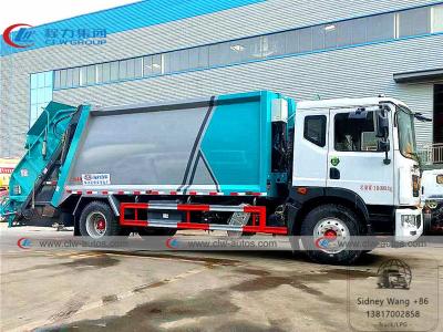 중국 Dongfeng Duolicar D9 16 - 18cbm 압축 쓰레기 수거차 판매용