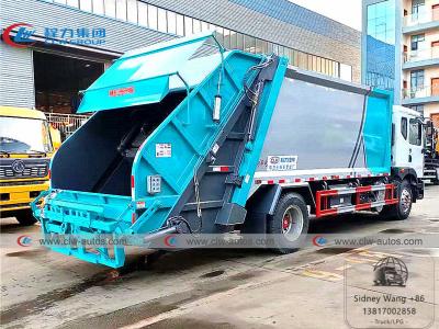 중국 Dongfeng Duolicar D9 16 - 18cbm 압축 쓰레기 수거차 판매용