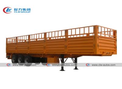 중국 3 차축 45T 50T 60T 40ft 창고 화물 담 세미 트레일러 판매용