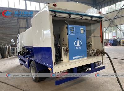 Κίνα 5ton Bobtail Truck Lpg Tanker Truck For Refilling Cylinder Petrol Tanker Truck προς πώληση