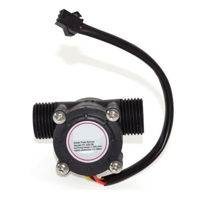 Cina acqua ad effetto hall YF-S201 DC4.5 5V-24V del sensore di scorrimento dell'acqua di controllo del flussometro di 1/2» in vendita