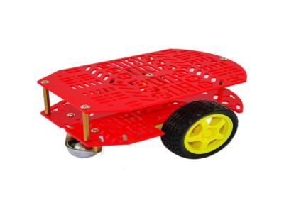 中国 赤い/黄色色の二輪駆動のArduino車のロボット複数の穴 販売のため