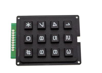 Cina Una tastiera 12 di 4 x 3 matrici chiude a chiave i colori nero dimensione di 7 x di 5,2 x di 0.9cm con materia plastica in vendita
