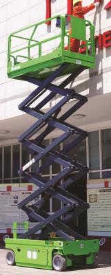 China Automotores eléctricos de la venta de la fábrica Scissor capacidad de cargamento de la altura 320kg de la plataforma de los 10m de la tabla de elevación en venta