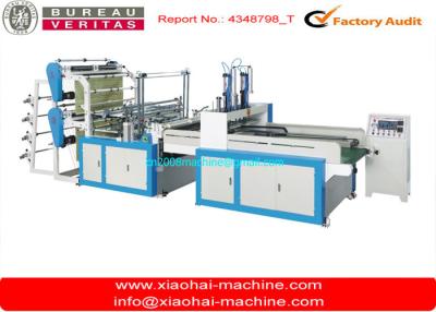 China Full Automatic Plastic T - shirt Shopping Bags Making Machine , Two Inveter Motor Driven System for sale