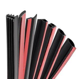 China Strong Adhesive EPDM Foam Rubber Door Seal Strip P Z D B Shape Weather Stripping Cars Self-Adhesive Door Weather Cutting Welding for sale